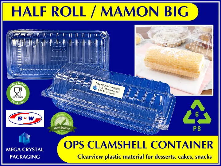 Clamshell Half Roll Cake / Mamon Big OPS H77L / Mamon Meduim OPS H78L ...