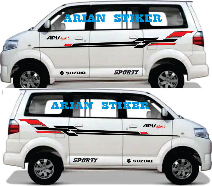 Stiker Mobil Apv Stiker Striping List Apv Sport Stiker Mobil Suzuki Apv ...