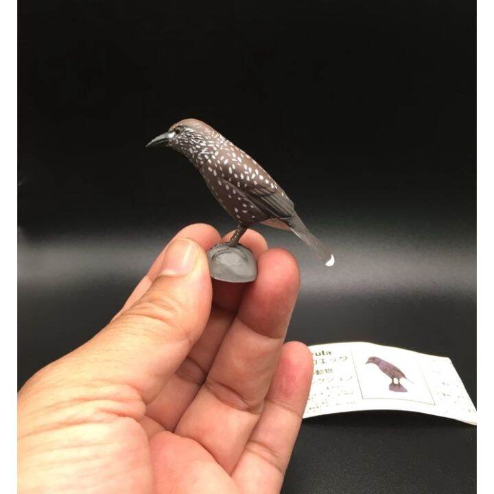 ฟิกเกอร์ สัตว์จิ๋ว นก ญี่ปุ่น "Spotted Nutcracker Bird" Kaiyodo Furuta ...