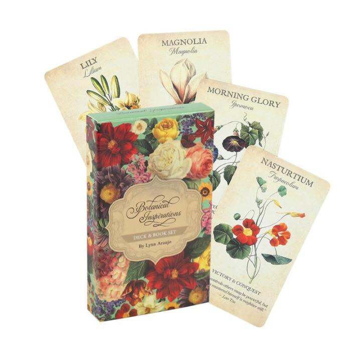 Botanical Inspiration Oracle Cards Full English 45 Cards Deck Tarot ...