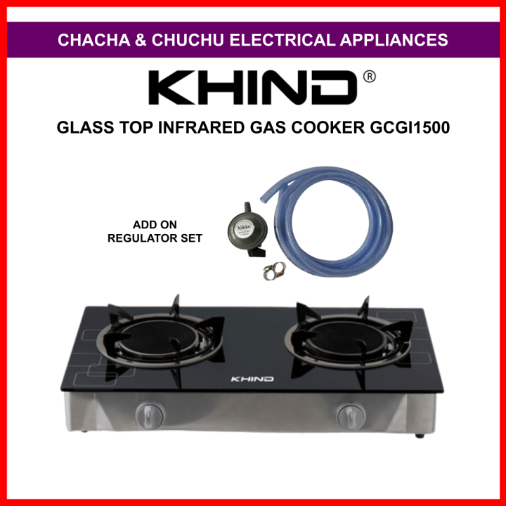 Khind Glass Top Infrared Gas Cooker - GCGI1500 | Lazada