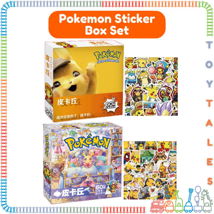 POKEMON STICKER Set [63pcs] Pikachu Stickers For Kids Stiker Hadiah ...