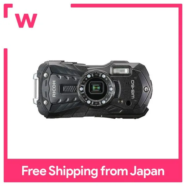 RICOH WG-60กล้องดิจิตอลกันน้ำขนาดเต็มสีดำขนาด14เมตรใช้กันน้ำกันฝุ่นเย็นคุณภาพสูง16ล้านพิกเซลใต้ ...