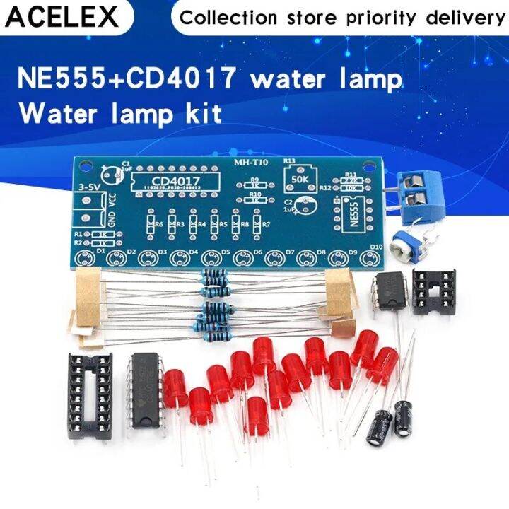 Ne555 Cd4017 Running Led Flow Light Electronic Production Suite Control ...