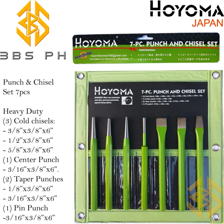 Hoyoma Japan Punch and Chisel Set 7pcs Heavy Duty I 3BS | Lazada PH