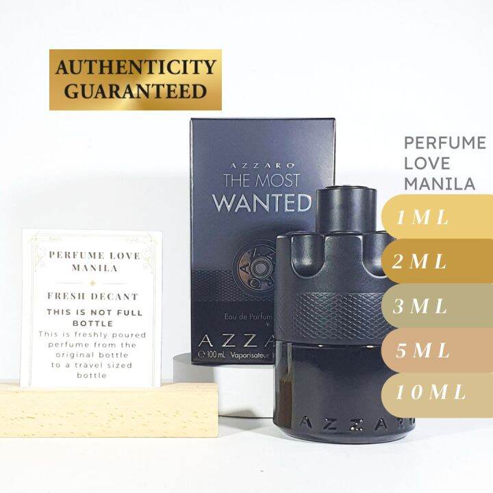 Azzar o The Most Wanted eau de parfum1ml 2ml 3ml 5ml decant | Lazada PH