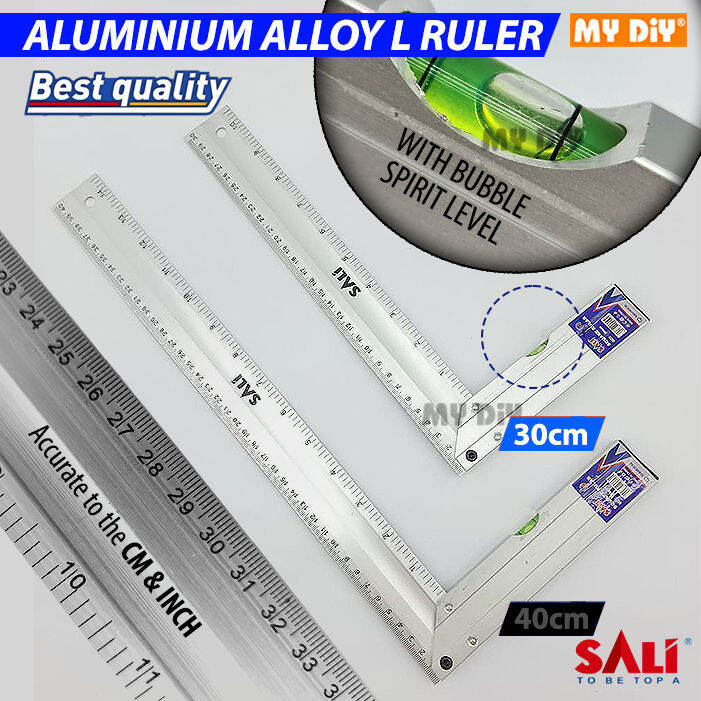 MYDIY Online2u - SALI ALUMINIUM ALLOY TRY SQUARE RULER WITH BUBBLE ...