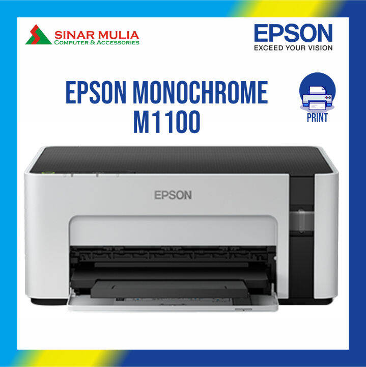 Printer Epson EcoTank Monochrome M1100 Ink Tank | Lazada Indonesia