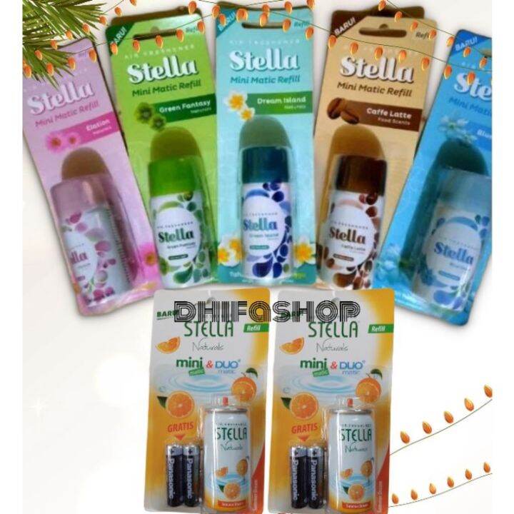 Stella refill mini matic 40ml / isi ulang Pengharum ruangan | Lazada ...