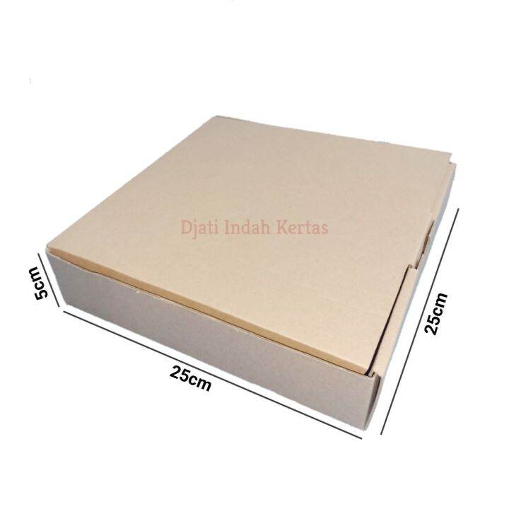 Kardus Murah/Karton Packaging/Box Pizza Ukuran 25x25x5cm Kardus Pizza ...