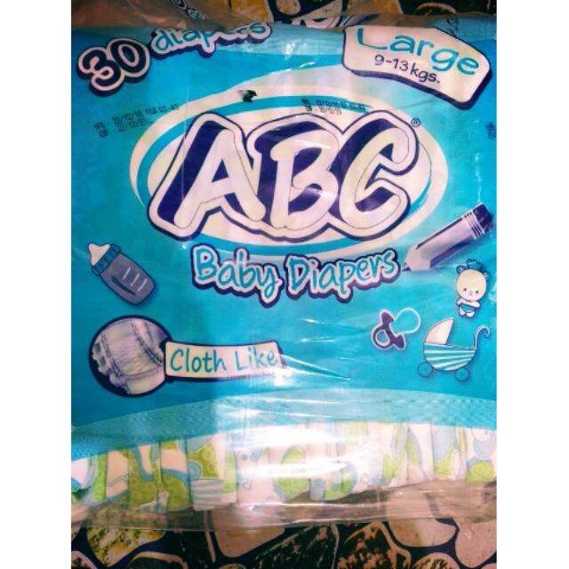 ABC BABY DIAPER 30's Large | Lazada PH