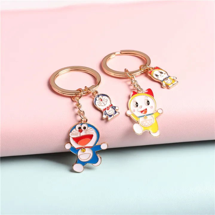 New Cute Doraemon Doraemon A Dream Men's Female Student Lock Keychain ...