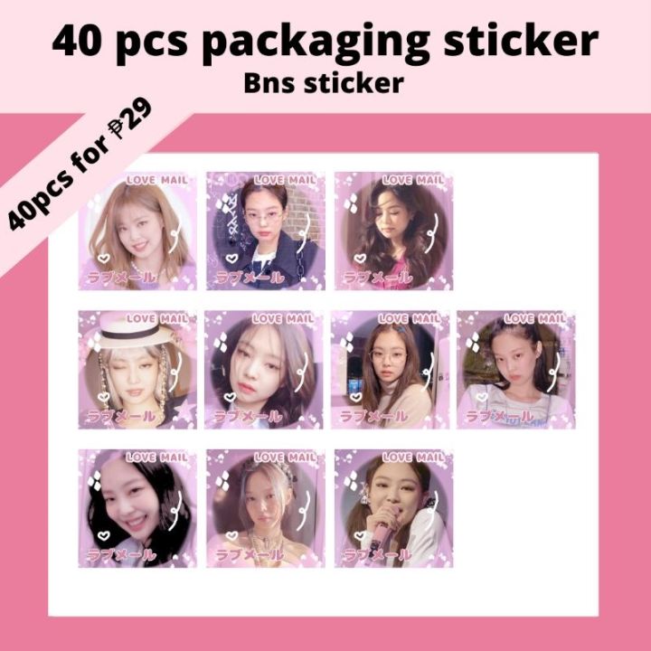 40pcs Blackpink Jennie Love Mail Bns Packaging Freebies Sticker Lazada Ph