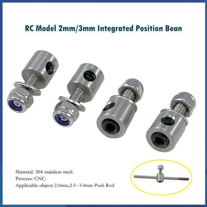 RC Model 2mm/3mm Integrated Positioning Bean 304 Stainless Steel Push ...