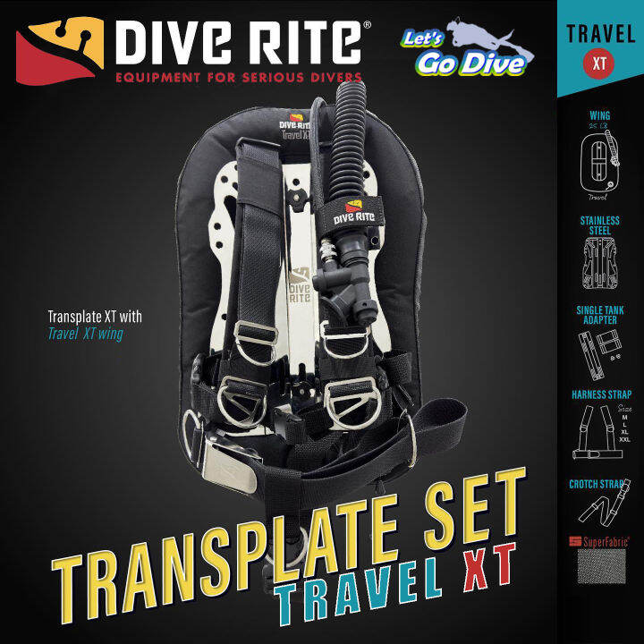 DIVE RITE 👉 TRANSPLATE + TRAVEL Wing Set - BCD - อุปกรณ์ดำน้ำ SCUBA ...