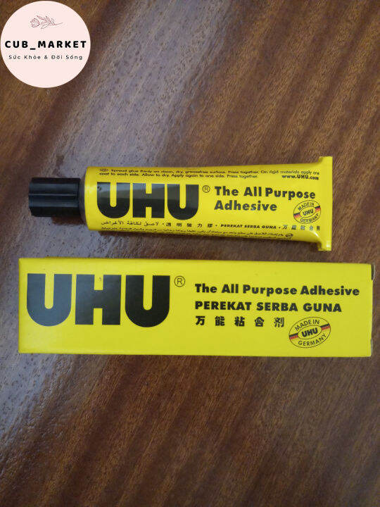 Keo UHU 35ml - Dán Vải, Nhựa, Da, Gỗ, Mô hình DIY | Lazada.vn