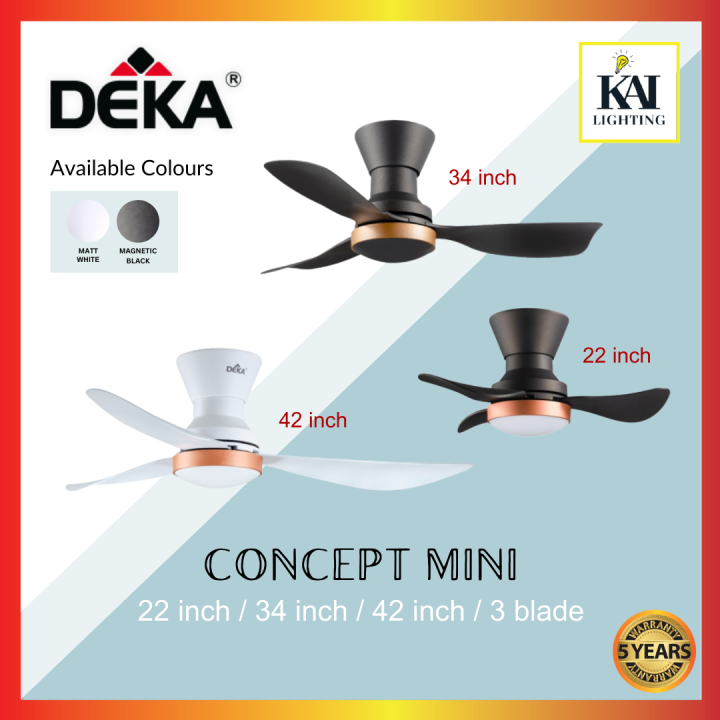 Deka Concept Mini 22'', Mini 34” & Concept 42'' DC motor 7 Speed ...