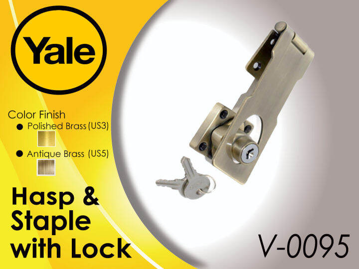 Yale Hasp and Staple with Lock 4" | Lazada PH