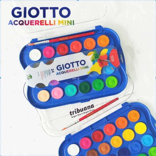 MINI Giotto Acquerelli 24 Warna (Water Color Cake /Cat Air ...