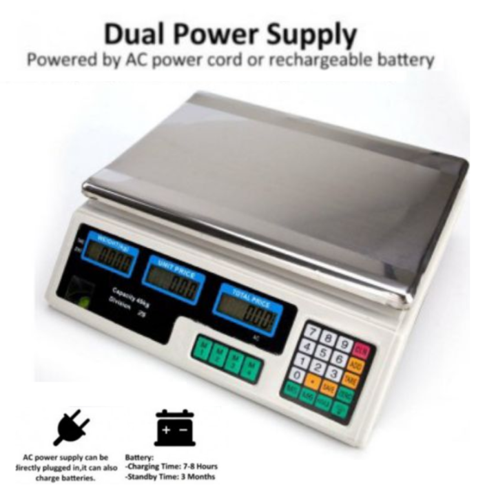 30kg Rechargeable Commercial Electronic Computing Weighing Price ...