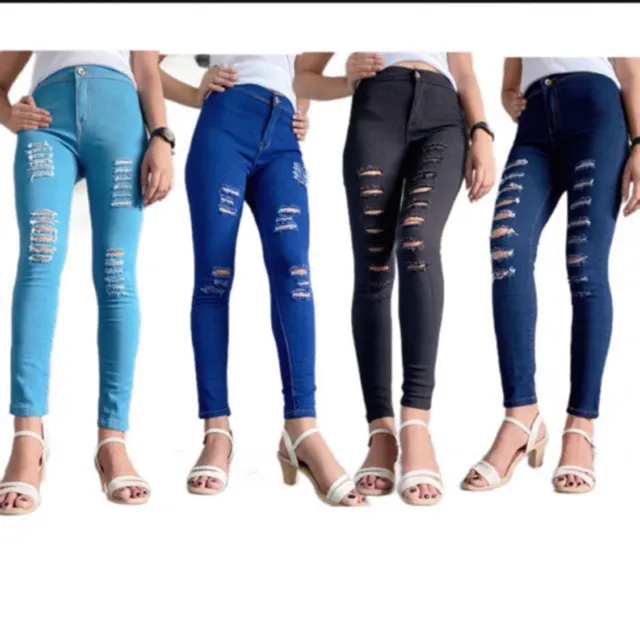 Joni jeans High Waist pants Ripped Tattered Pants Skinny Jeans ...