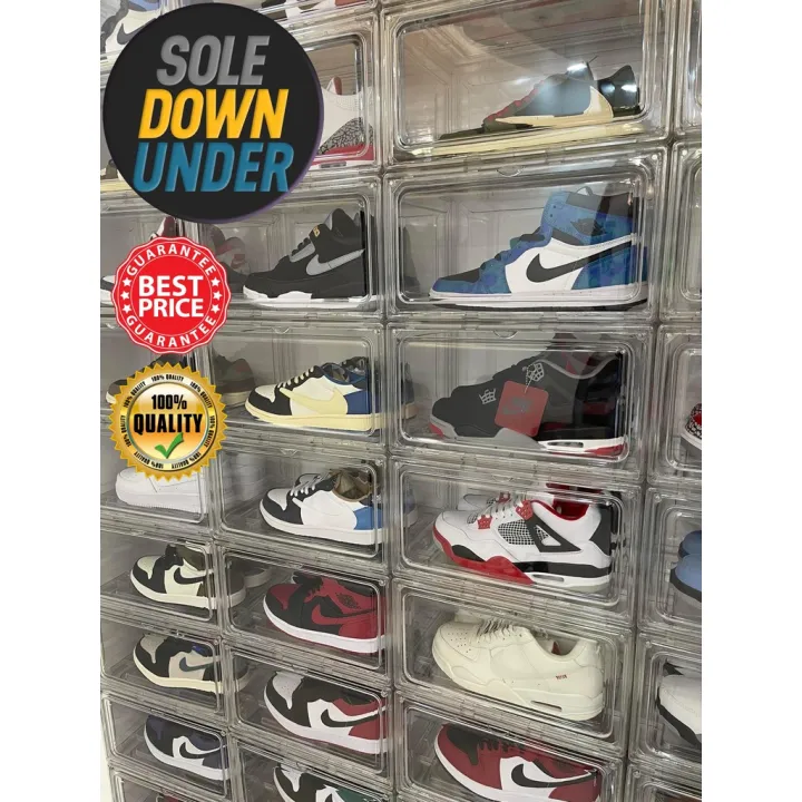 Magnetic Acrylic Shoe Box Side Drop and Front Drop | Lazada PH