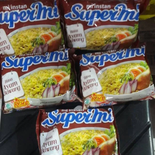 Supermie Ayam Bawang 75 gr 5 pcs / SUPERMI Ayam Bawang Mi Instan 75 ...
