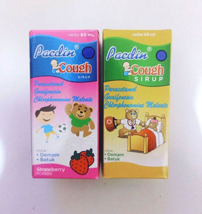 Pacdin Cough Rasa Strawberry Sirup 60 ml | Lazada Indonesia