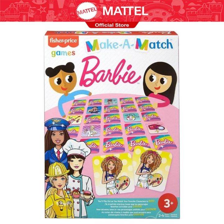 Mattel Barbie Theme Make-A-Match Memory Card Game (GWN50) | Lazada