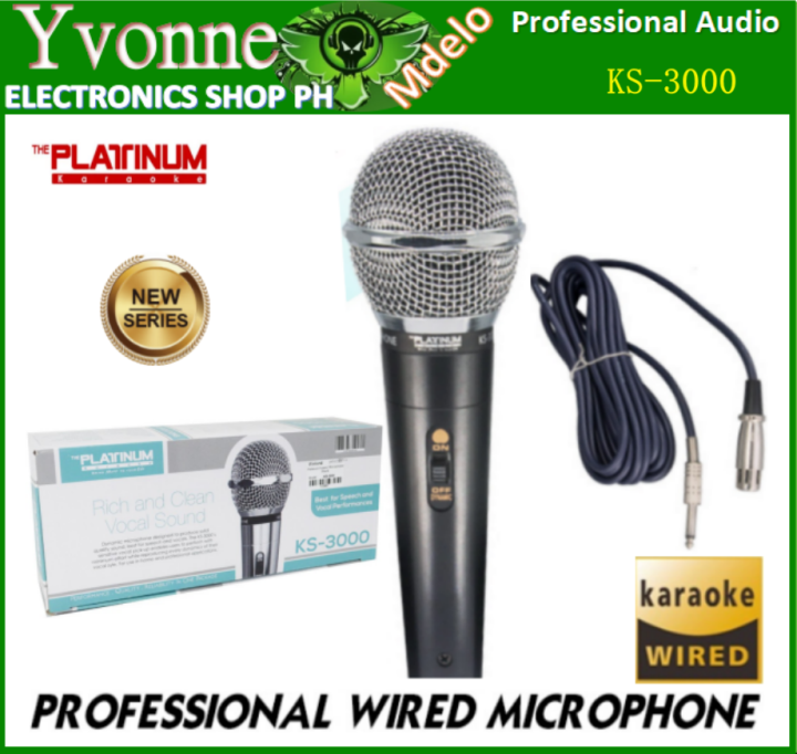 The Platinum KS-3000 Heavy Duty WiredMicrophone New Upgrade KS3000 ...