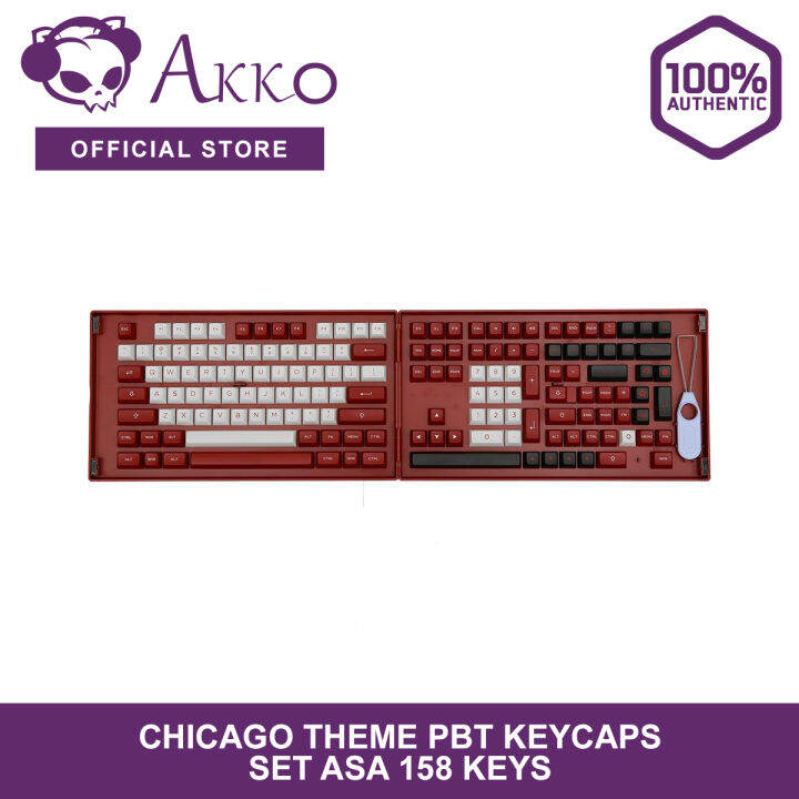 Akko Chicago Theme PBT Keycaps Set ASA 158 Keys | Lazada PH