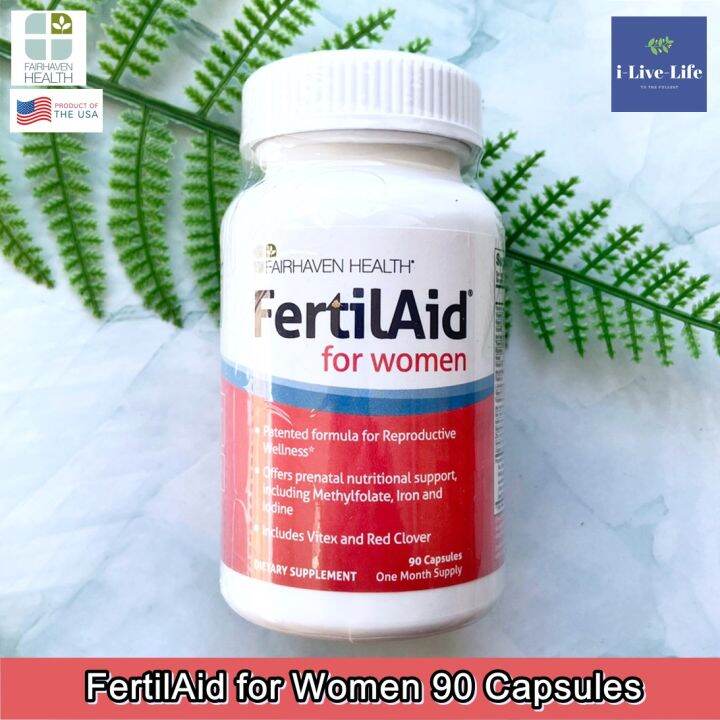 FertilAid for Women, 90 Veggie Caps - Fairhaven Health | Lazada.co.th