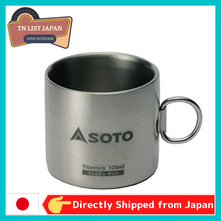【Direct Shipping from Japan】Soto Titanium Double wall Aero mug 120ml ST ...