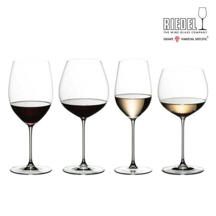 Riedel Veritas Tasting Set 4pcs แก้วไวน์ขาว แก้วไวน์แดง | Lazada.co.th