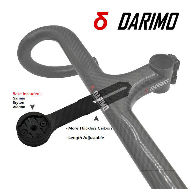 Carbon Computer Mount for Handlebar Darimo Nexum Garmin Bryton Wahoo ...