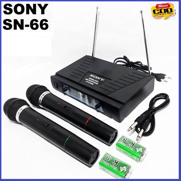 Mic SONY SN-66 Professional Wireless Microphone- suara mantap | Lazada ...
