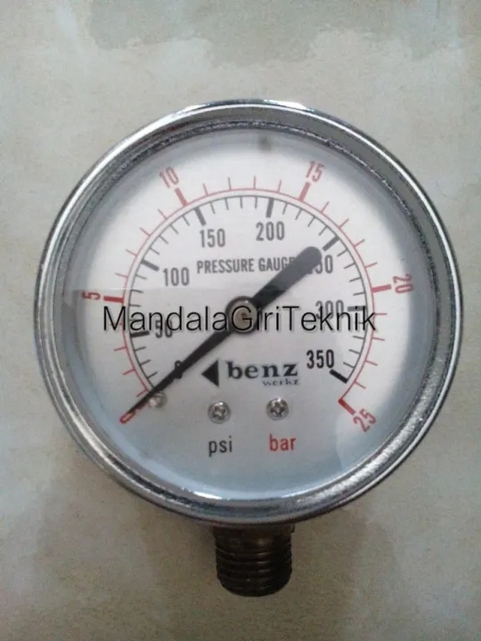 Alat Pengukur Tekanan Angin / Pressure Gauge 25 bar | Lazada Indonesia