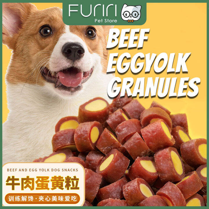 Furiri Masti 500g/110g Beef Egg Yolk Granules Dog Snacks Meat Fragrant Tough Small Grains Chewy ...