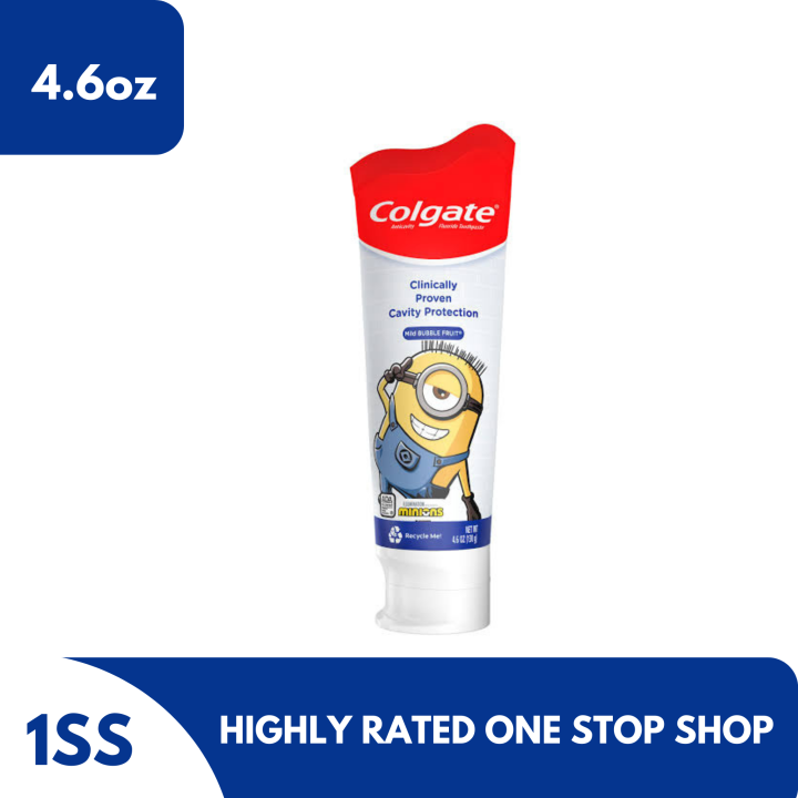 Colgate Kids Toothpaste with Anticavity Fluoride, Minions, 4.6oz ...