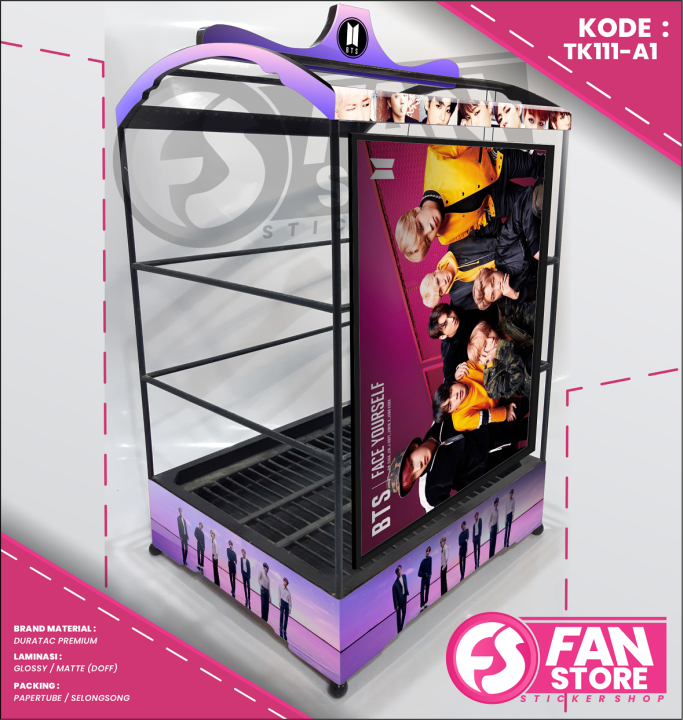 Stiker Decal SANGKAR KOTAK - Sticker Sangkar Kotak Custom - Stiker BTS - Sticker BTS - KODE ...