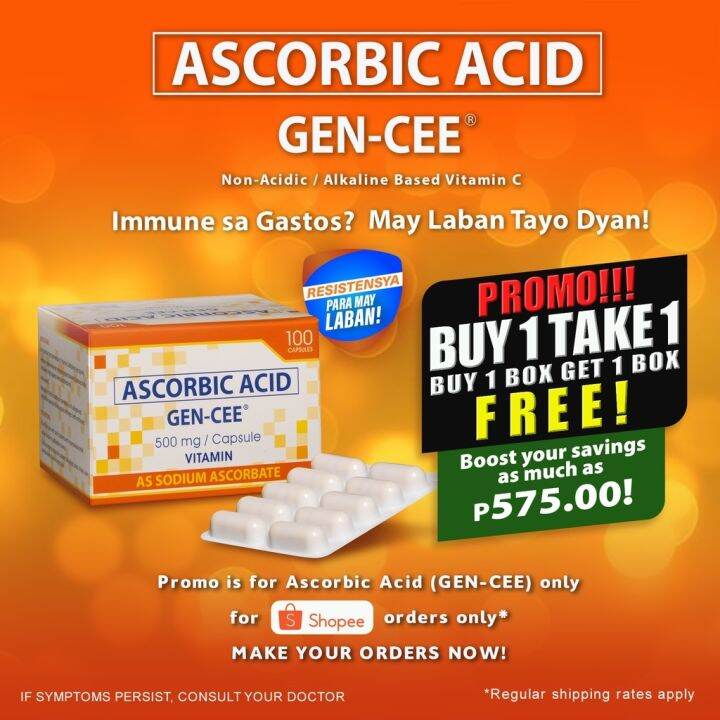 Gen-Cee Vitamin C Buy 1 Box get 1 box FREE | Lazada PH
