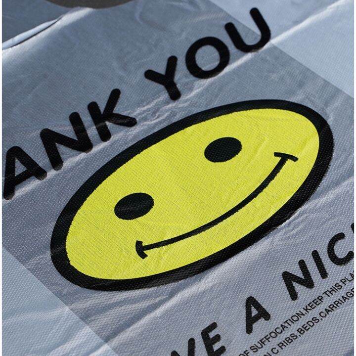 KOKORO 50pcs Smile Thank You Plastic Bag Senyum Terima Kasih Beg ...