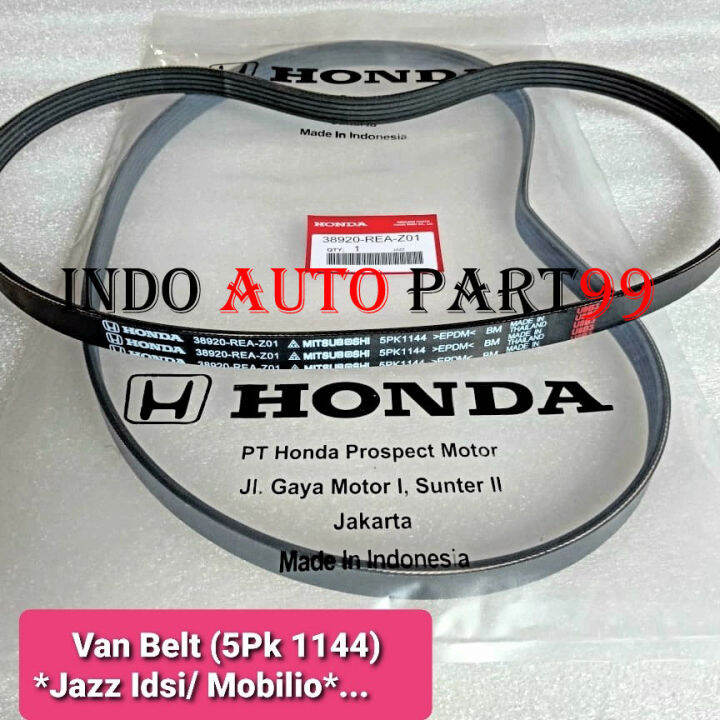 Fan Belt Van Belt V Belt Tali Kipas 5pk 1144 Honda Jazz New Rs Freed Mobilio Jazz Idsi | Lazada ...