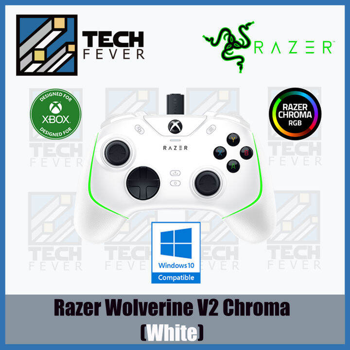 Razer Wolverine V2 Chroma - White Xbox Series X|S Controller with Razer Chroma™ RGB(RZ06 ...