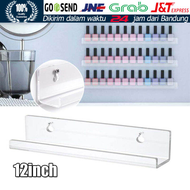 Rak CD DVD Display CD Akrilik Floating Tray Shelf Rak Dinding Akrilik ...