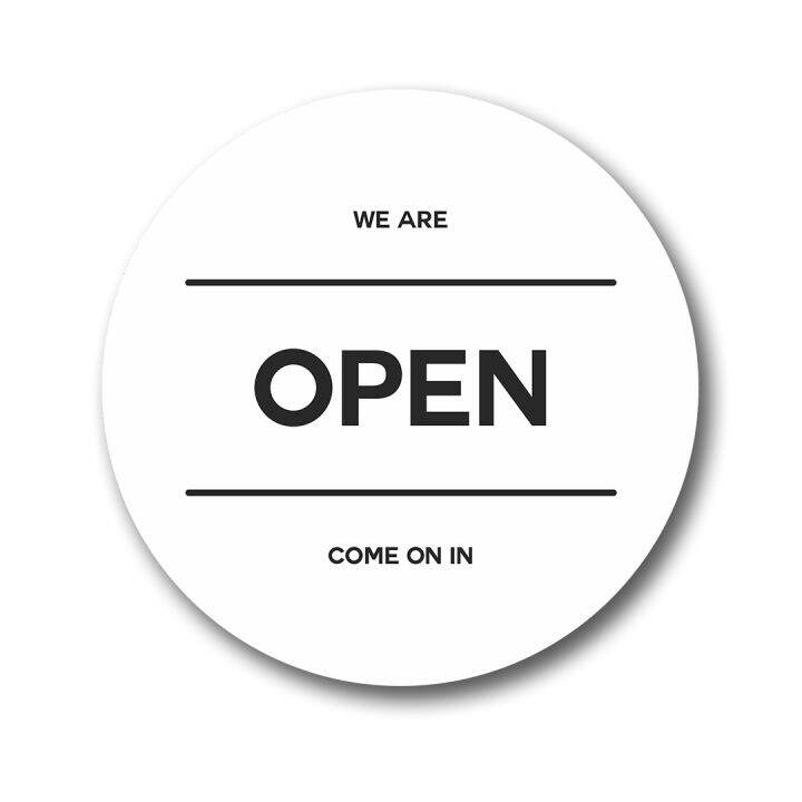 papan tanda open closed - door sign - open closed signage | Lazada ...