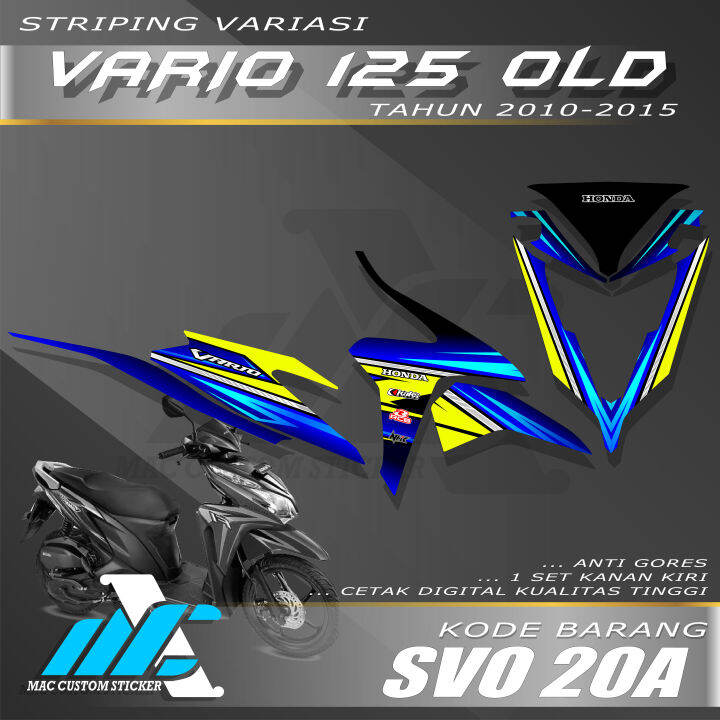 STIKER STRIPING VARIO 125 OLD - VARIO TECHNO 125 - SVO 20 | Lazada ...
