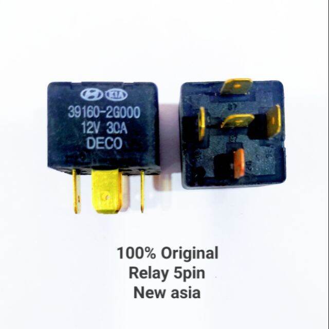 100% Original HYUNDAI POWER 12V RELAY 5pin 39160-2G000 DECO 30A 39160 ...
