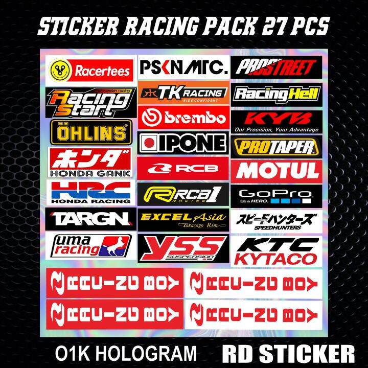 STICKER RACING / STIKER PACK / STIKER MOTOR / STICKER BALAP Sticker ...
