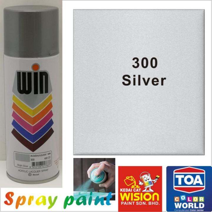 TOA Win All-Purpose Aerosol Spray 400ml - 300 Bright Silver | Lazada
